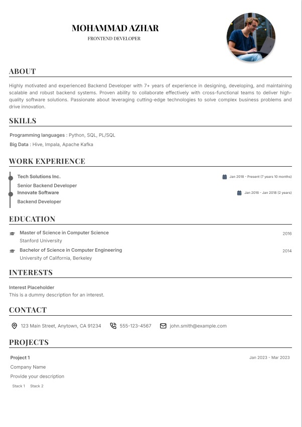 Build My CV