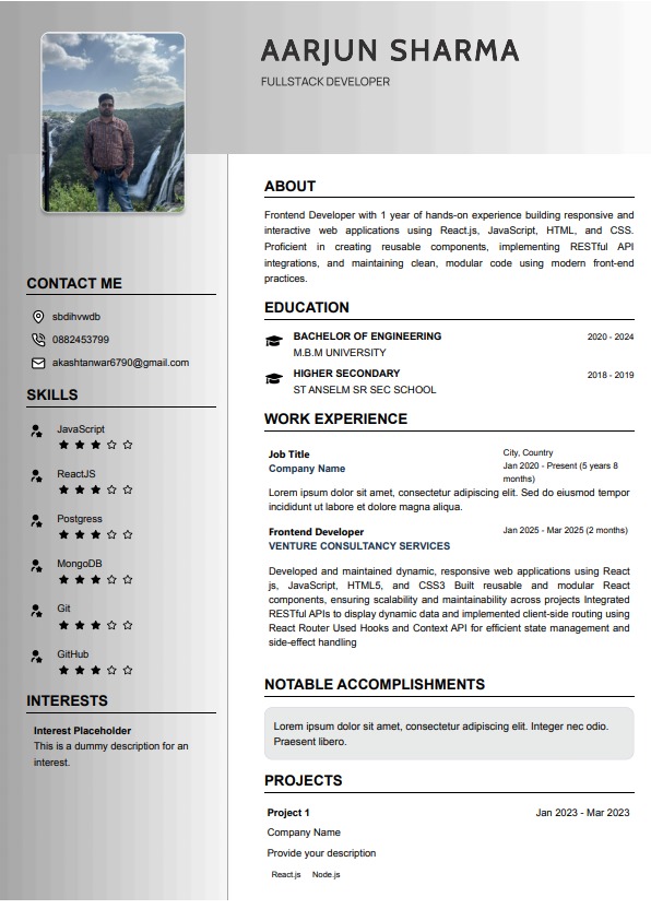 Build My CV