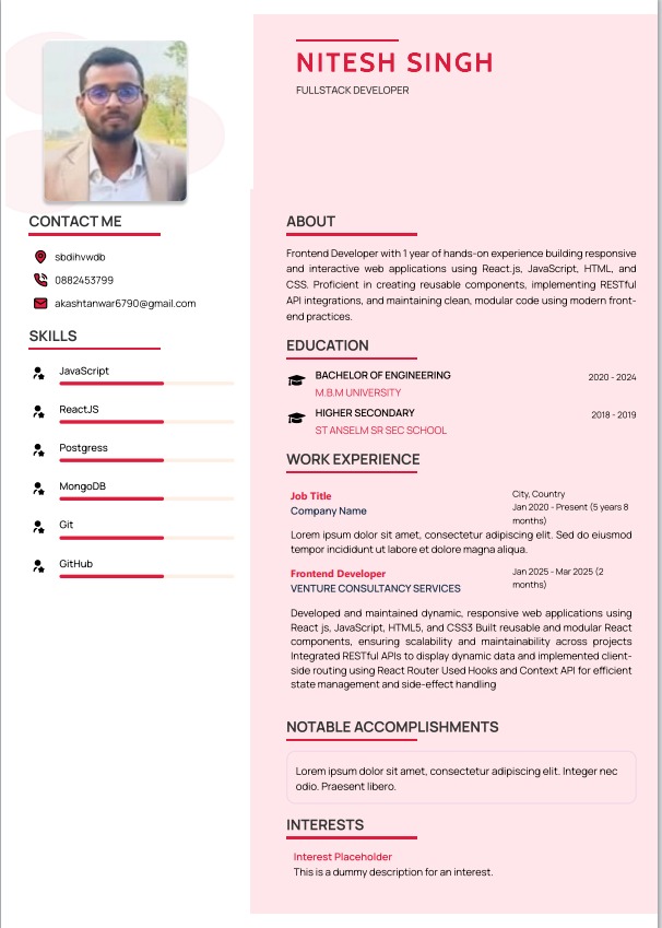 Build My CV