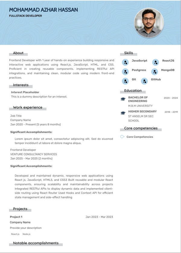 Build My CV